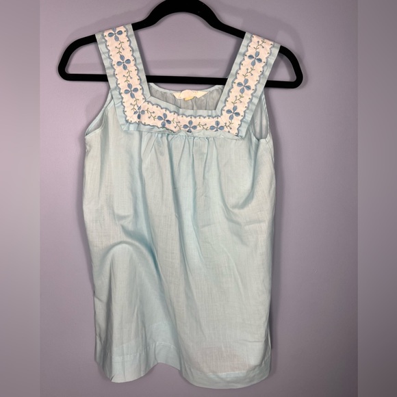 Vintage | Tops | Vintage Katz Babydoll Tank Light Blue | Poshmark
